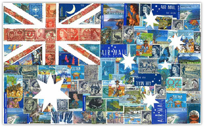 Flags - Rachel Markwick - Fine art & collage